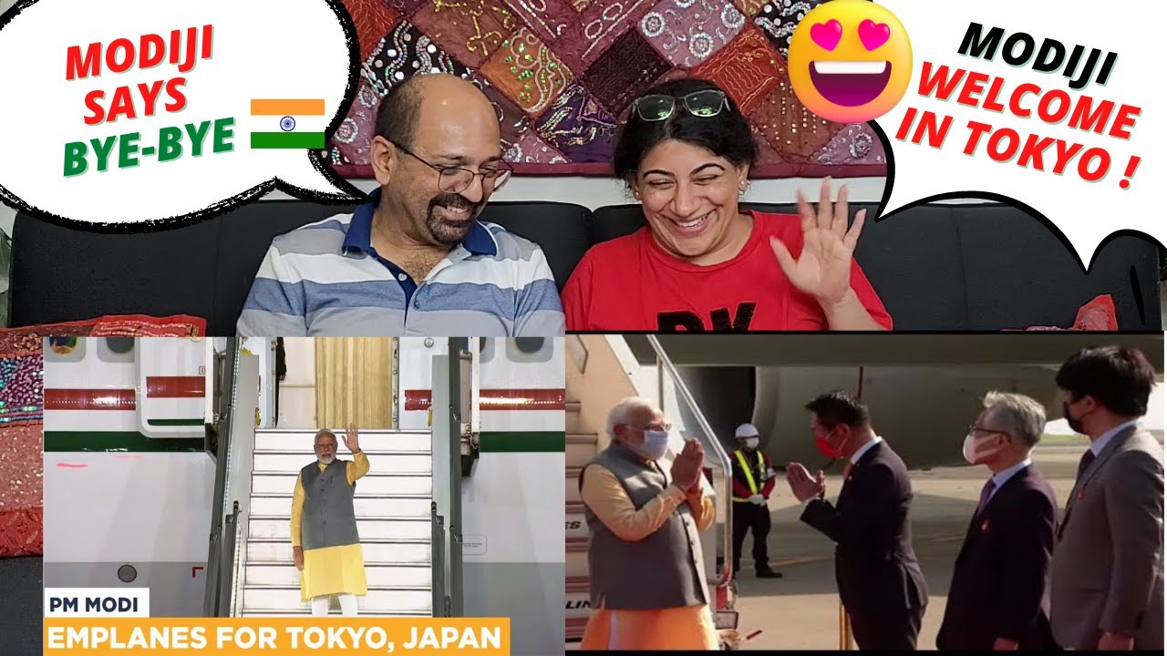 PM Modi Emplanes and Arrives in Tokyo, Japan | Modiji Welcome In Tokyo ...