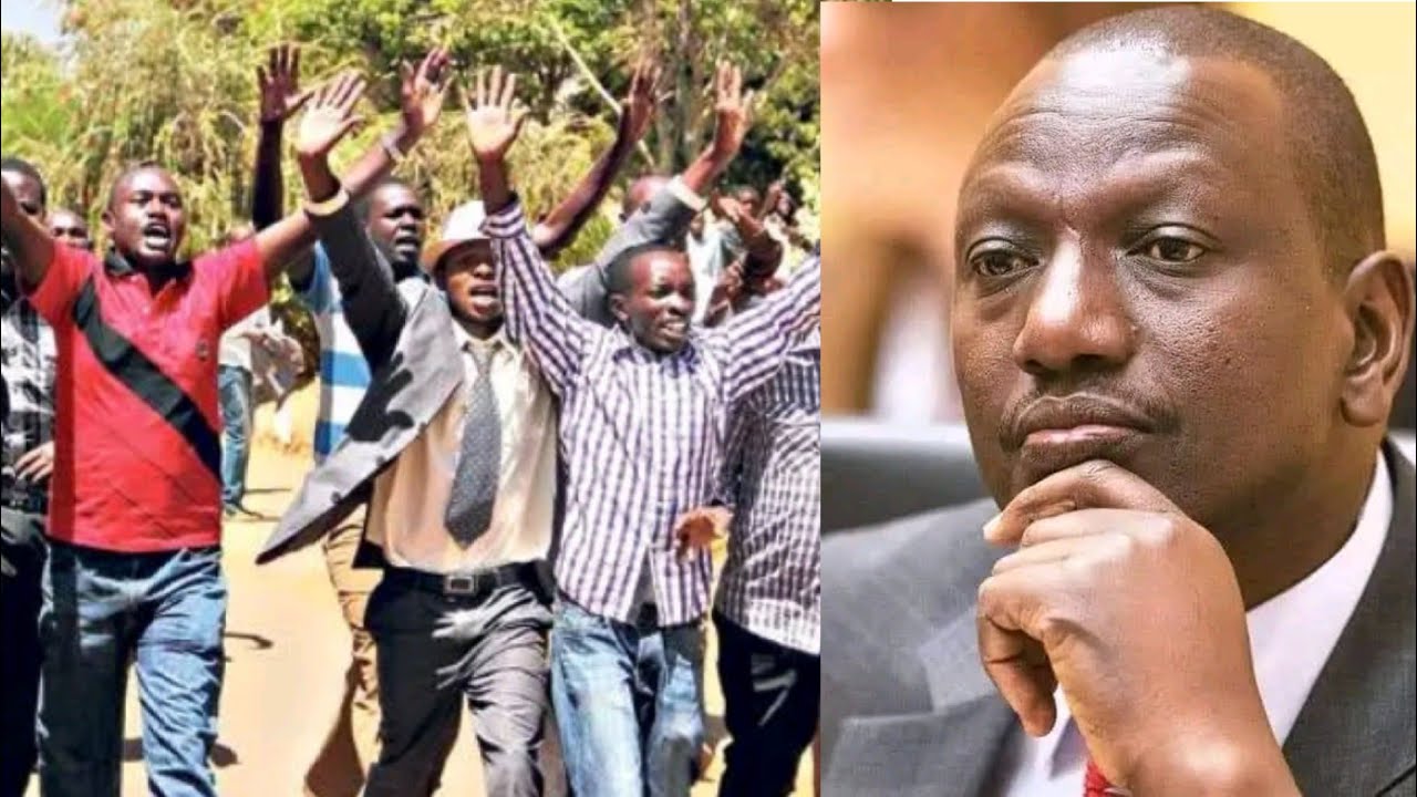 STRESSED Ruto in tears as he TROUBLEs HELB hustler comrades who vow to ...