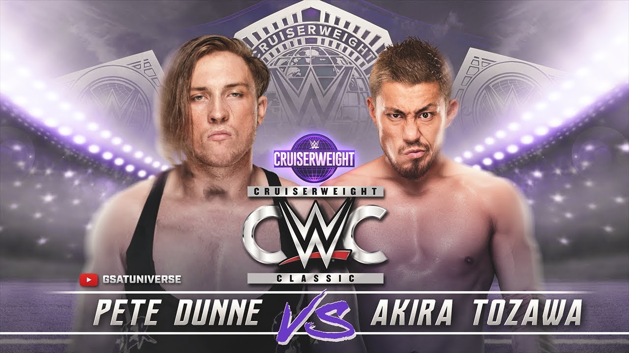 #WWE2K Cruiserweight Classic - Pete Dunne vs Akira Tozawa - YouTube