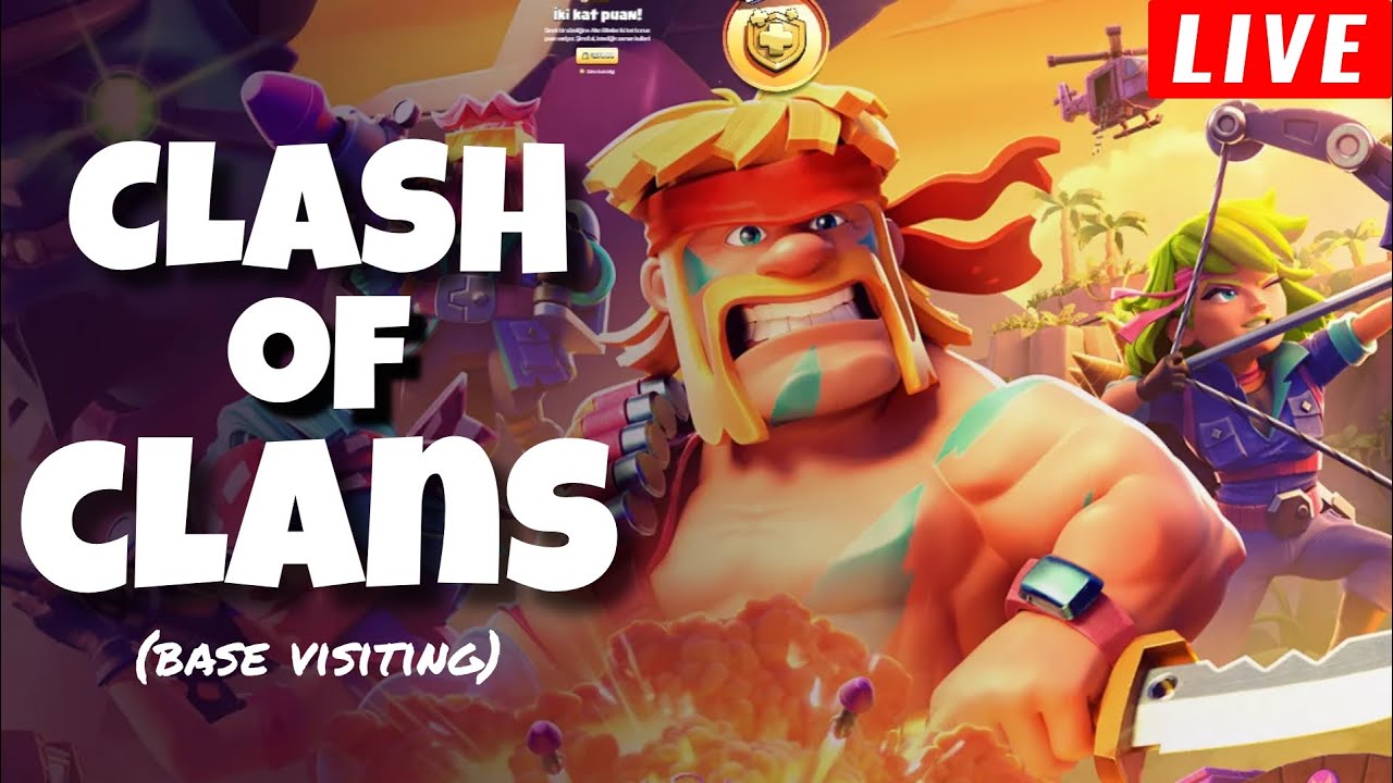 Coc Live Base Visiting || Clash Of Clans Livestream || Clash With Remo ...