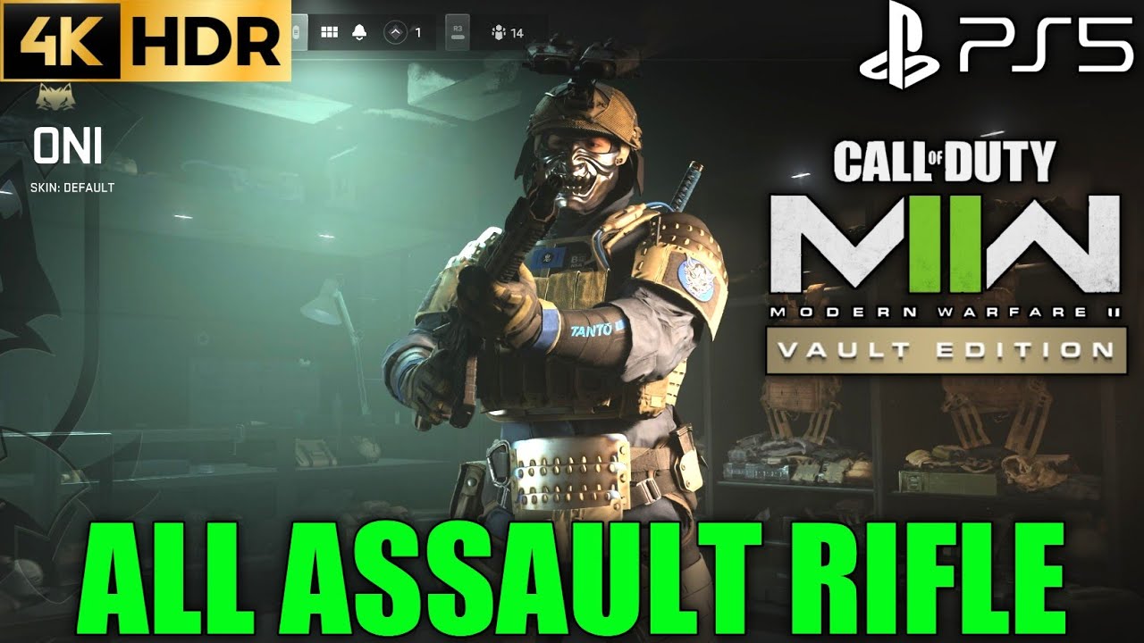 All Assault Rifle CALL OF DUTY MODERN WARFARE 2 All Assault Rifle |MW2 ...