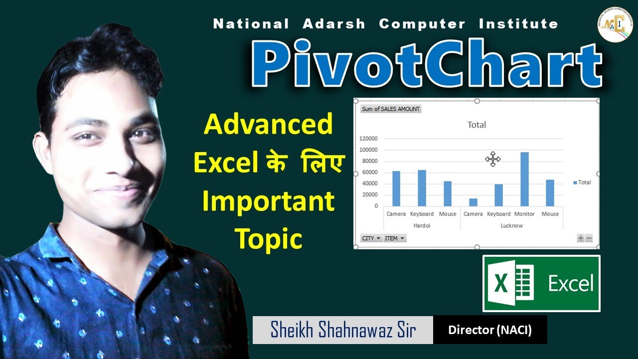 Pivotchart In Excel Youtube
