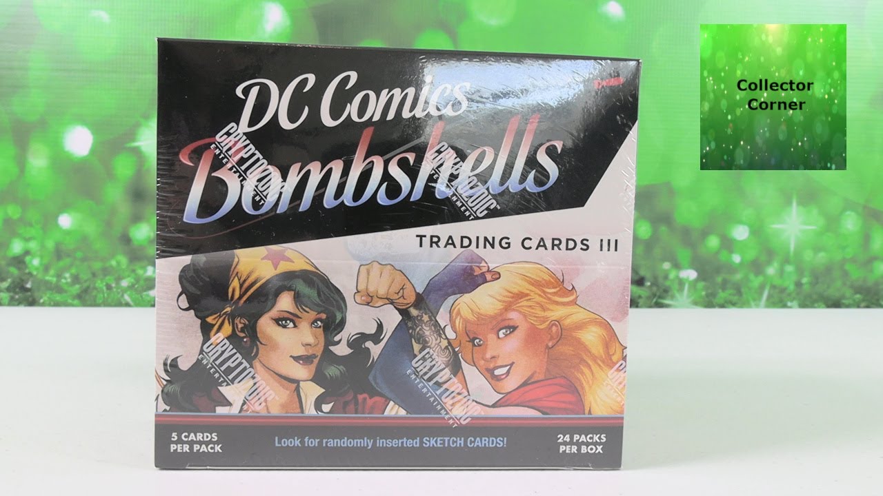 DC Comics Bombshells Series 3 Trading Cards Full Box Unboxing Review ...