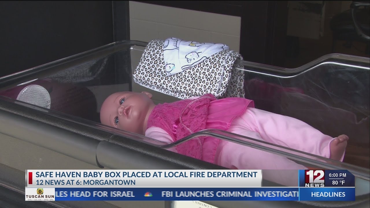 'Safe Haven Baby Box' placed at Morgantown fire department - YouTube