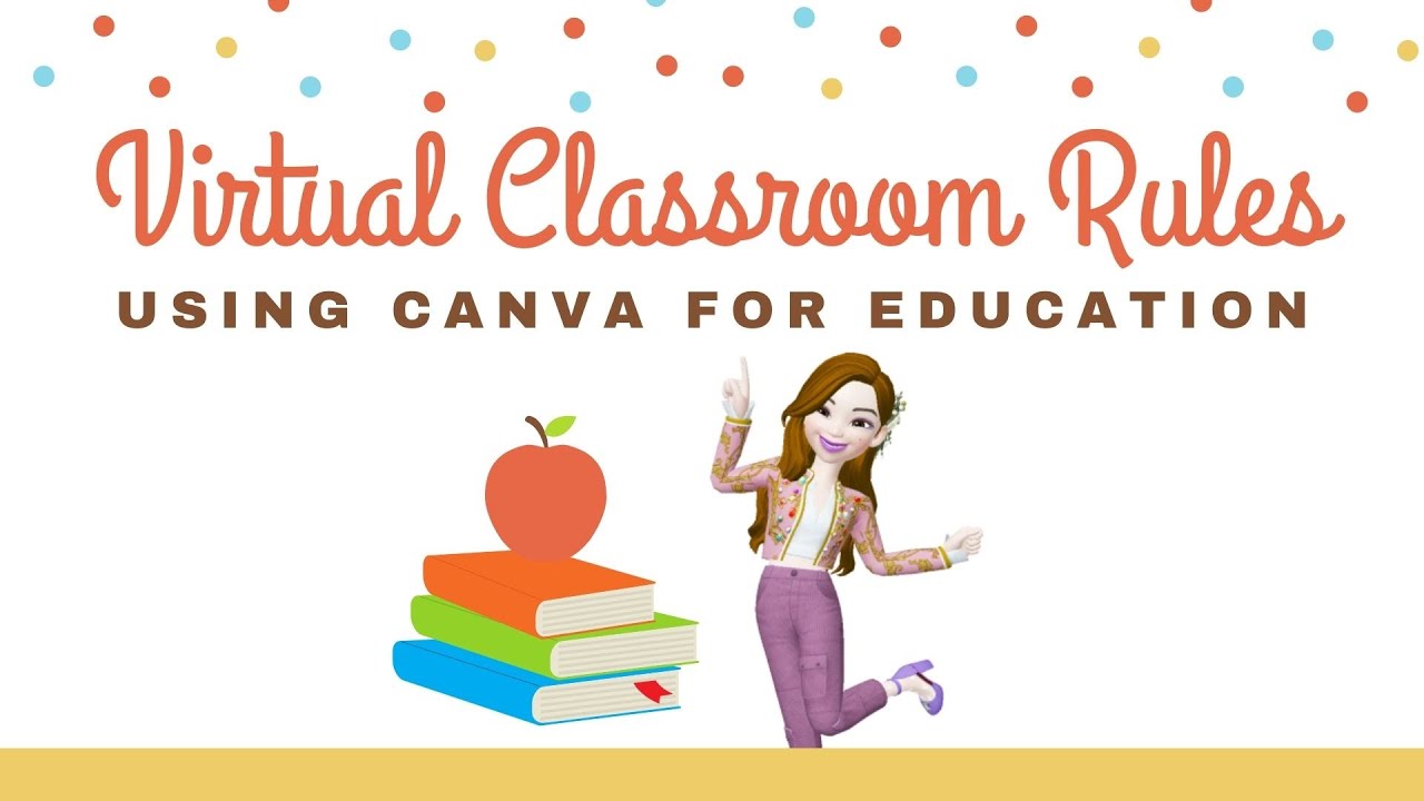 Virtual Classroom Rules Using Canva for Education - YouTube