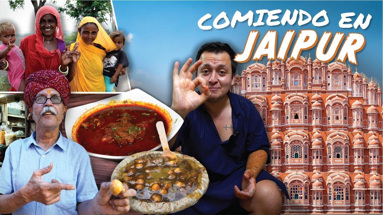 Comiendo en Jaipur, La India 🇮🇳 comida callejera en la ciudad rosa. - YouTube