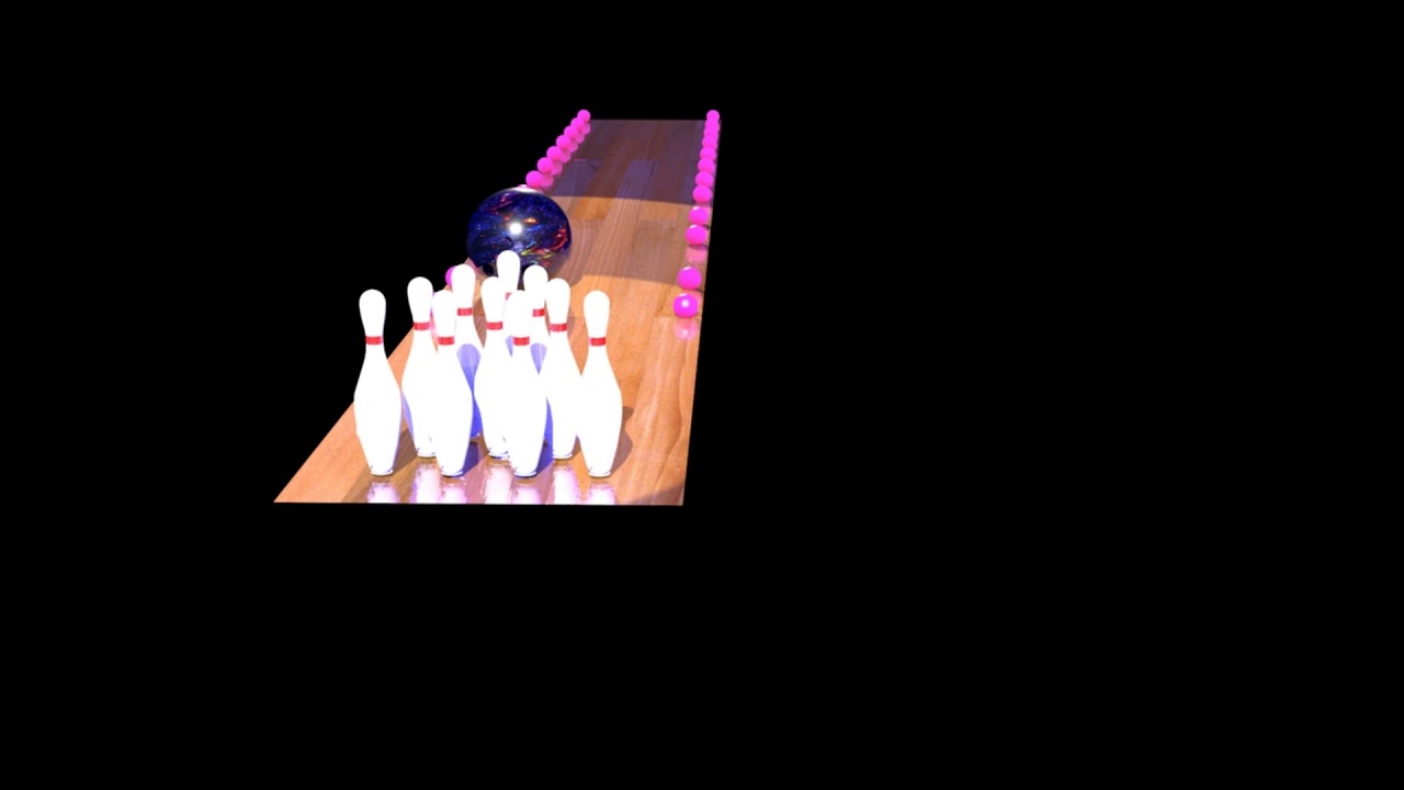 3ds Max Bowling Pin and Alley animation - YouTube
