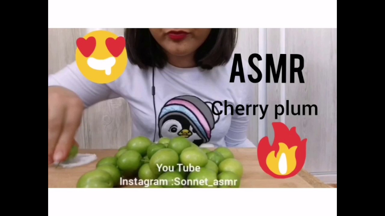 Cherry plum asmr🤤 - YouTube