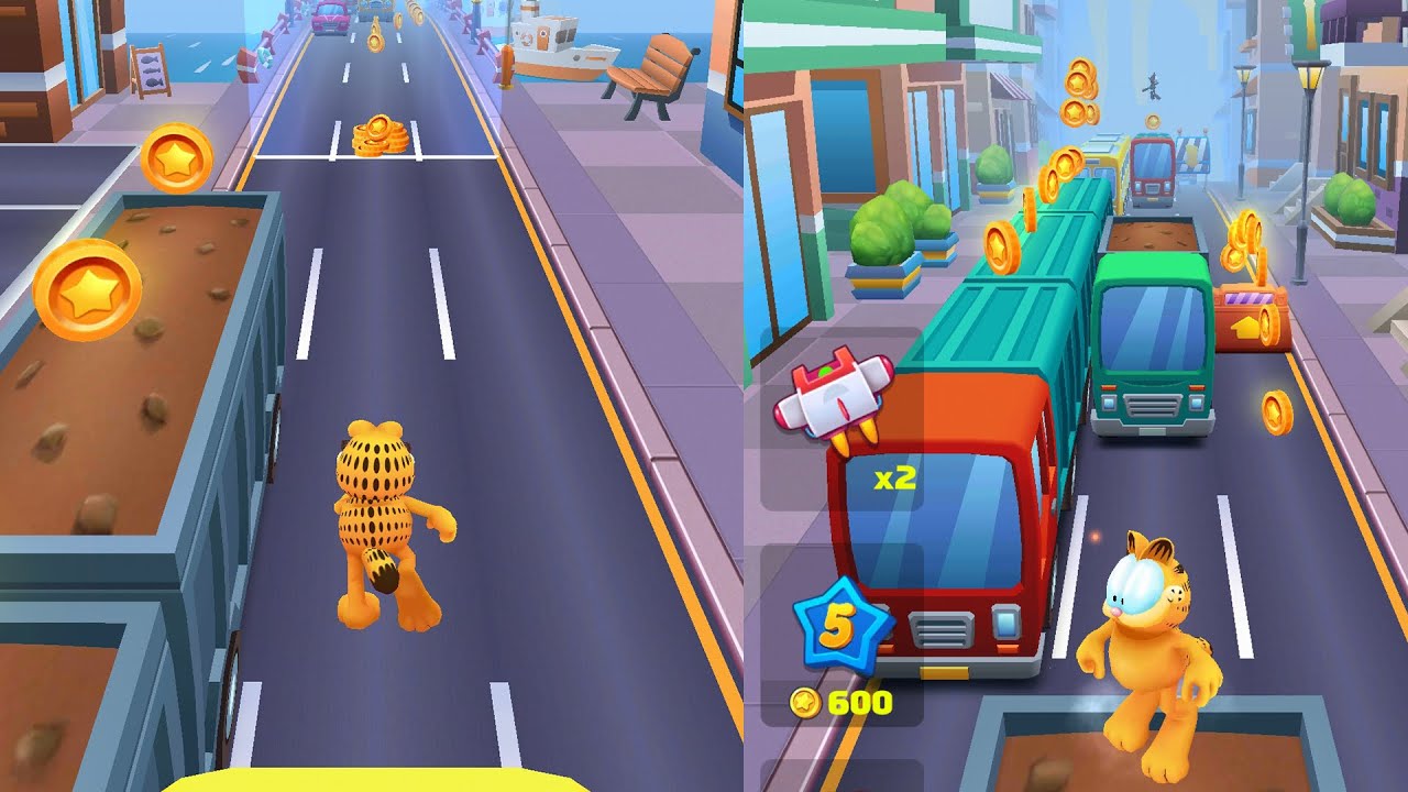 Garfield Rush - Walkthrough Gameplay Part 1 (iOS) - YouTube