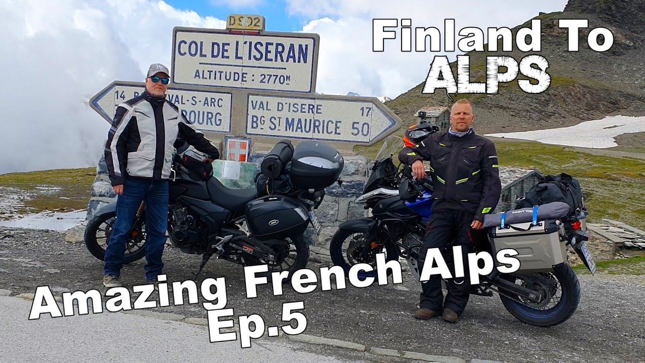 Motorcycle Trip From Finland To Alps. Ep.5 "Amazing French Alps" - YouTube