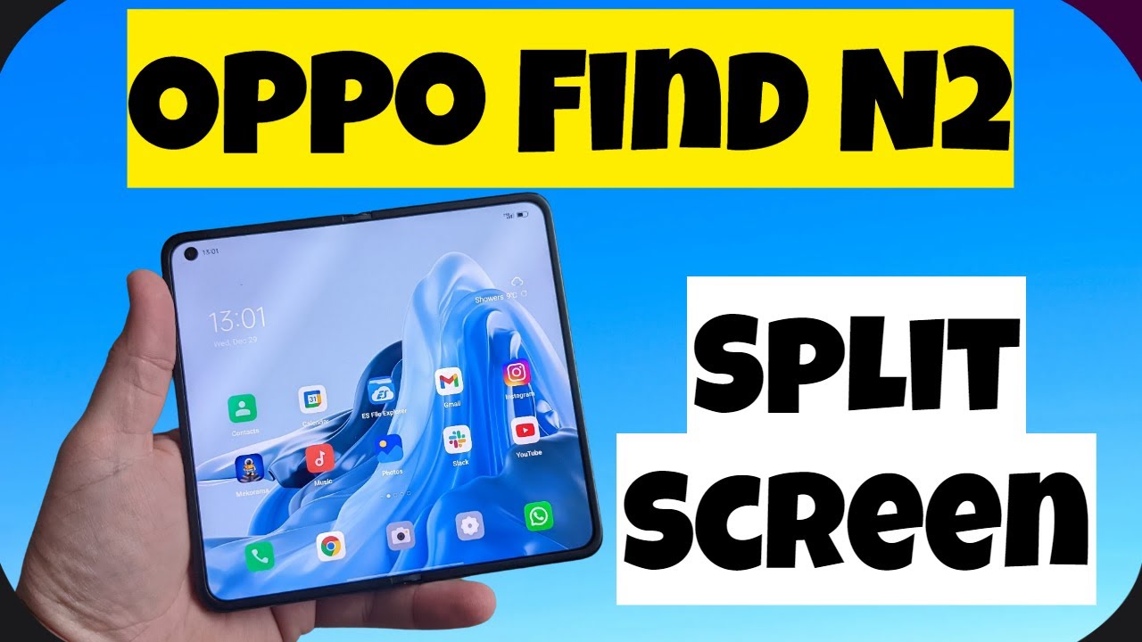 Oppo Find N2 How To Split Screen || How To Enable split screen - YouTube
