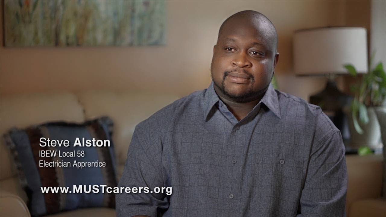 Steve Alston, IBEW Local 58 Electrician Apprentice - YouTube