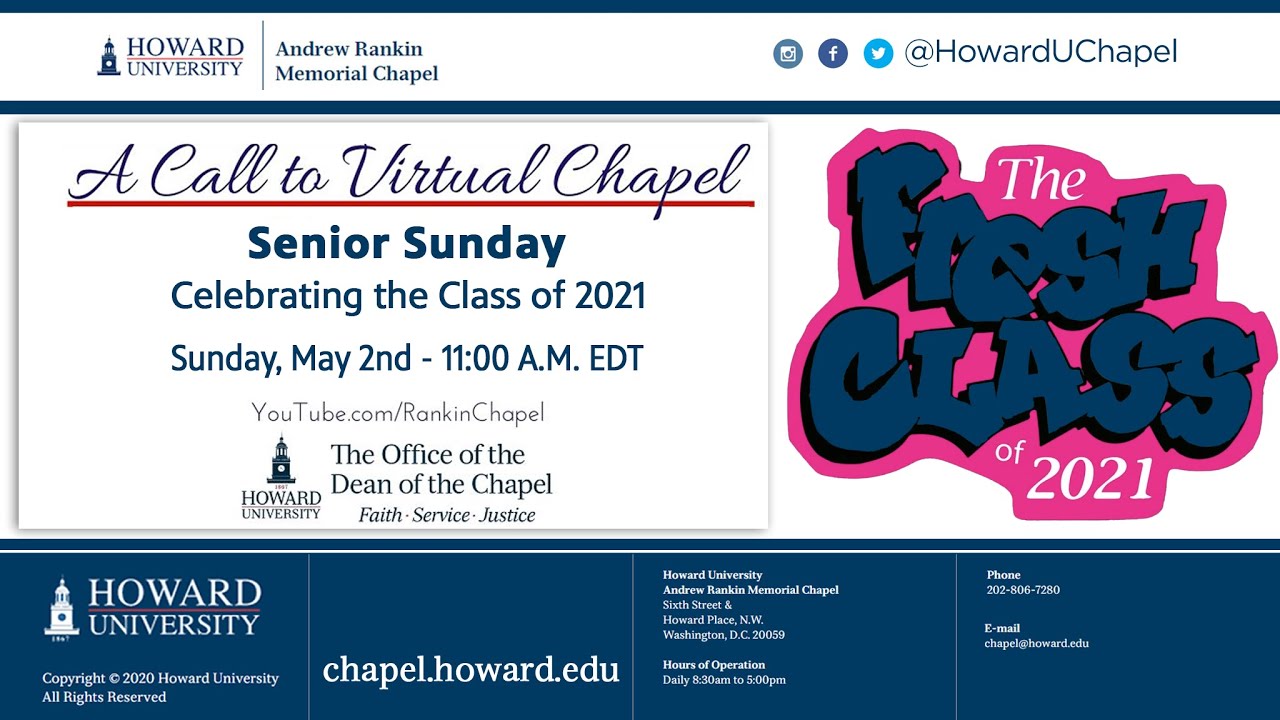 Senior Sunday | Andrew Rankin Memorial Chapel | Howard University - YouTube