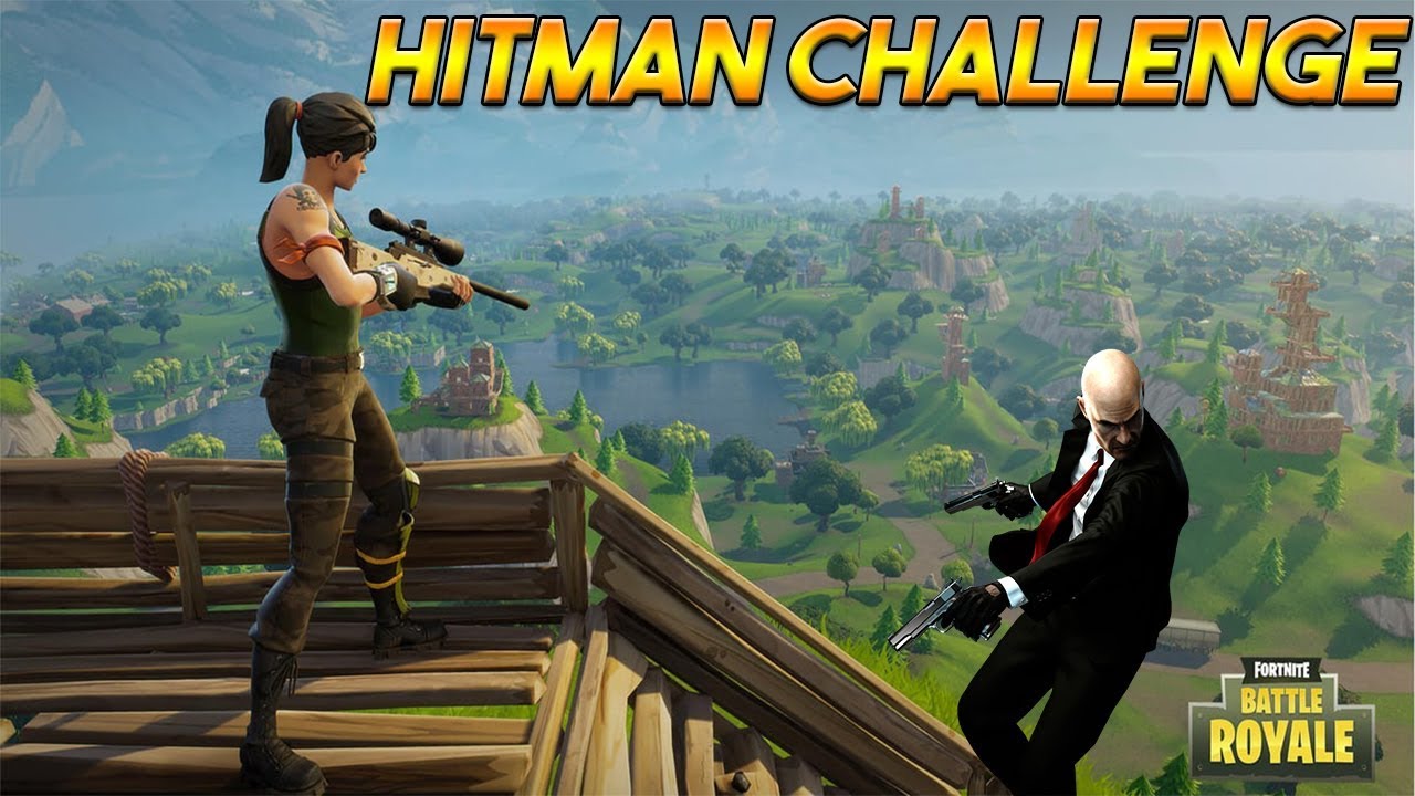 ON TENTE LE HITMAN CHALLENGE (Fortnite Battle Royal) - YouTube