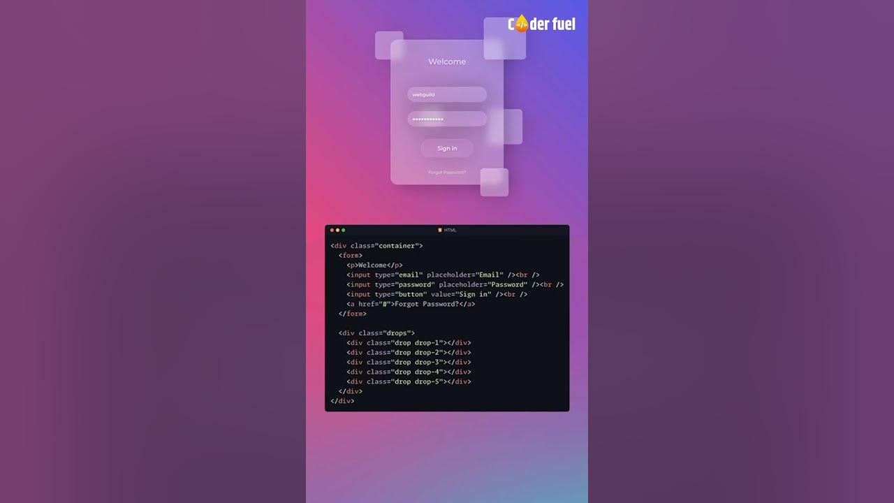 Creating A Login Form Html Css Javascript Tutorial Webdevelopment Loginform Javascript