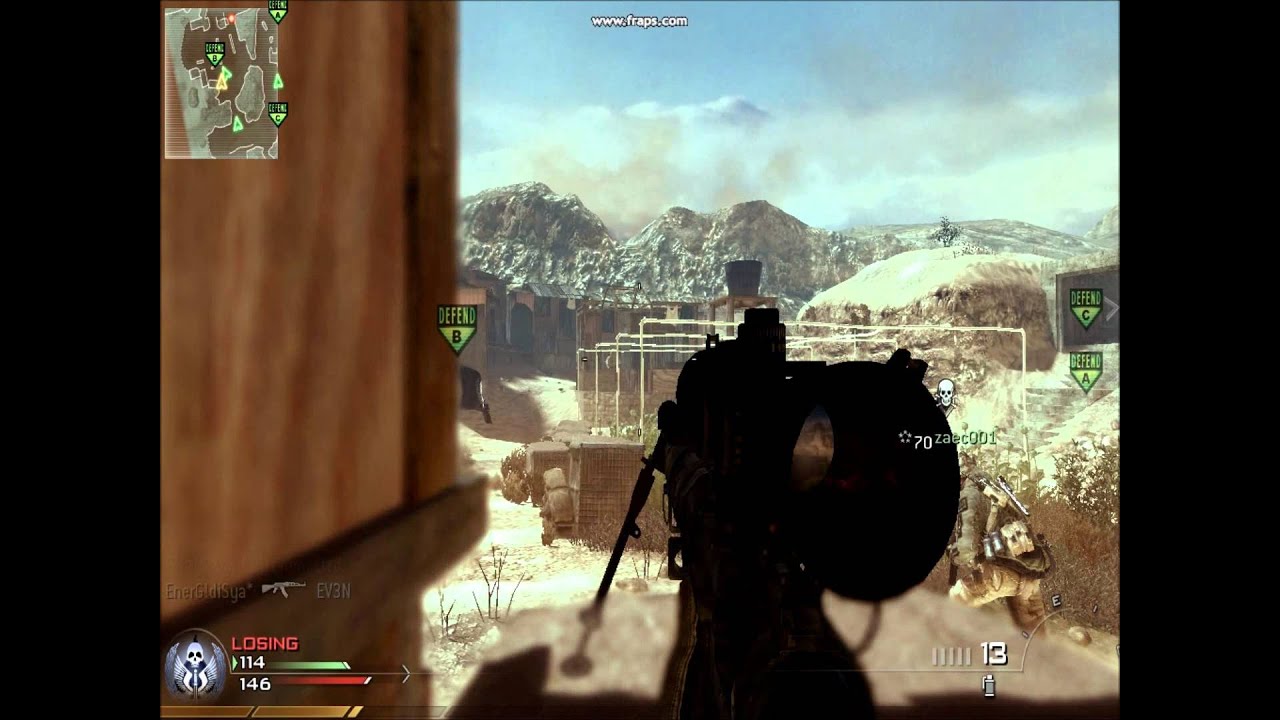 Quick Scope Minitage Mw2 Intervention - YouTube