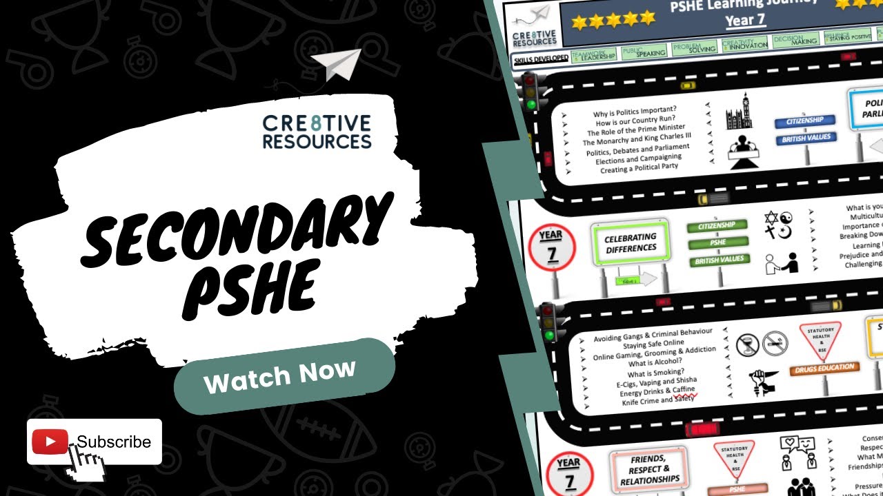 PSHE Secondary Curriculum - Cre8tive PSHE - YouTube