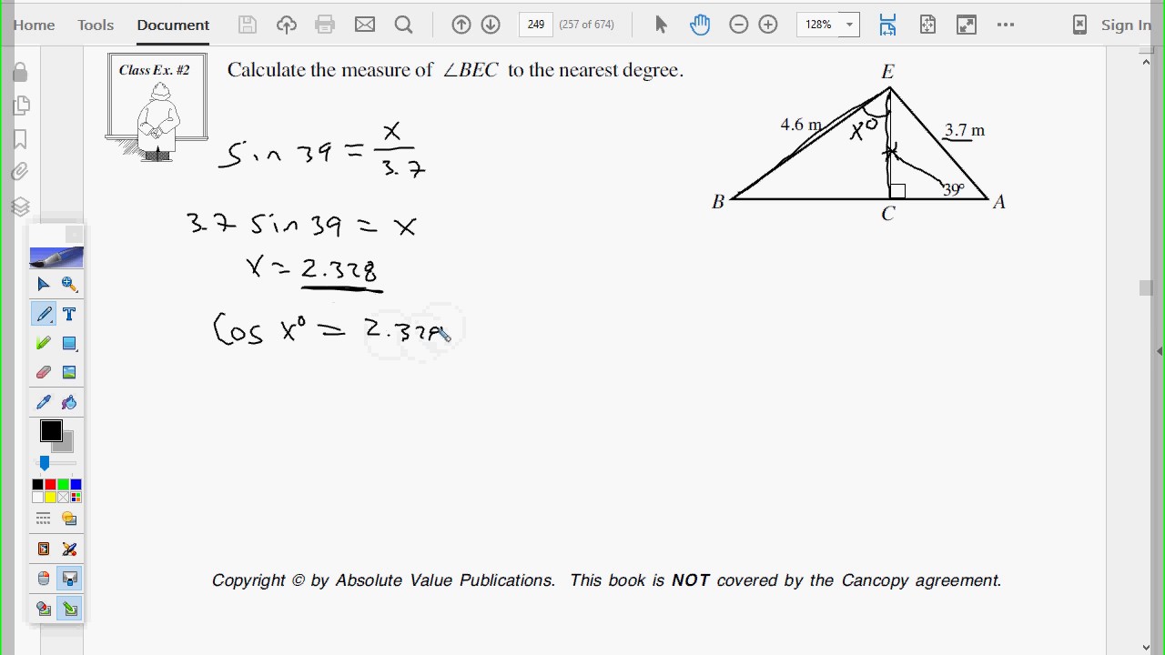 Unit 6 Lesson 7- Trig Word Problems part 2 (Math10) - YouTube