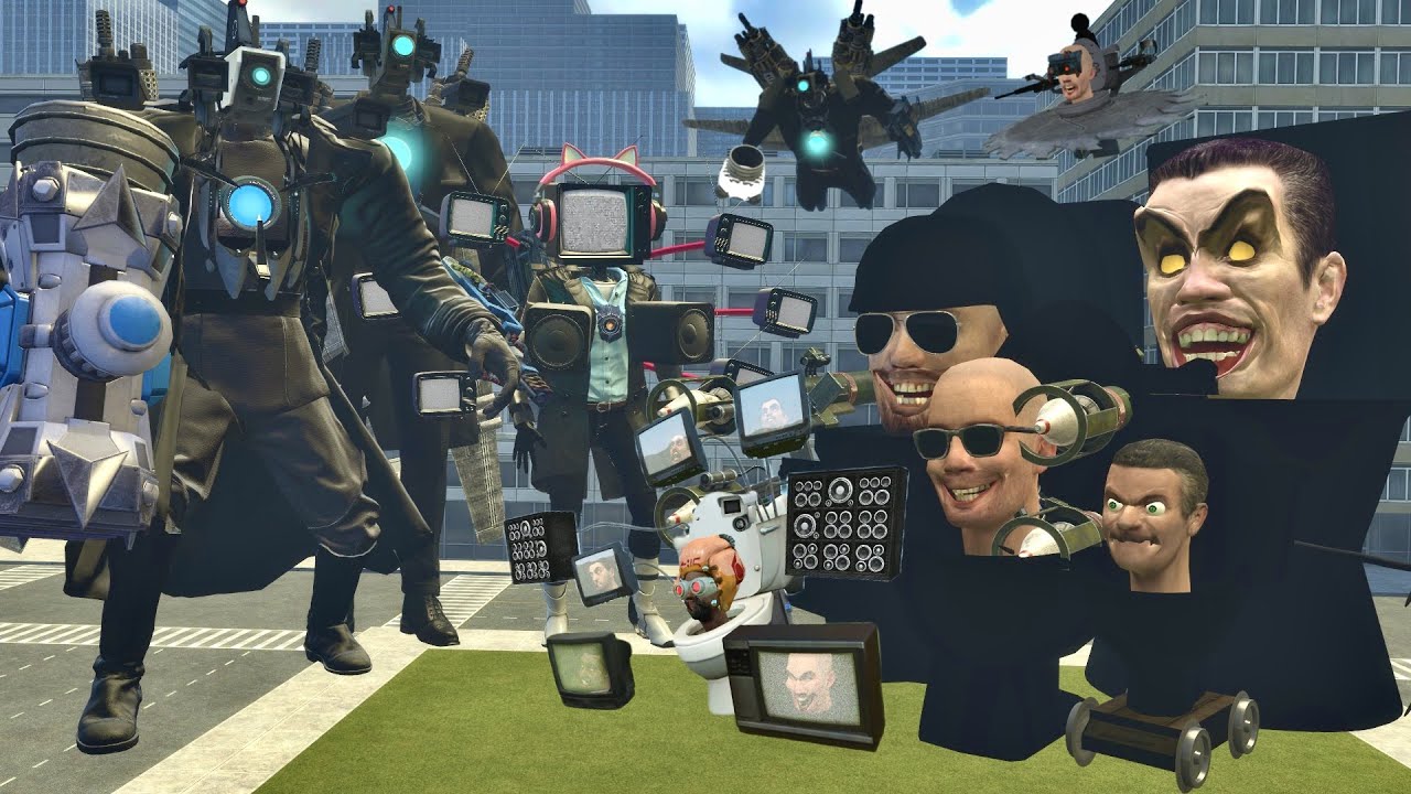 UPGRADED TITAN CAMERAMAN VS NEW BIG BOMBER AND ARMODED TANK SKIBIDI ...