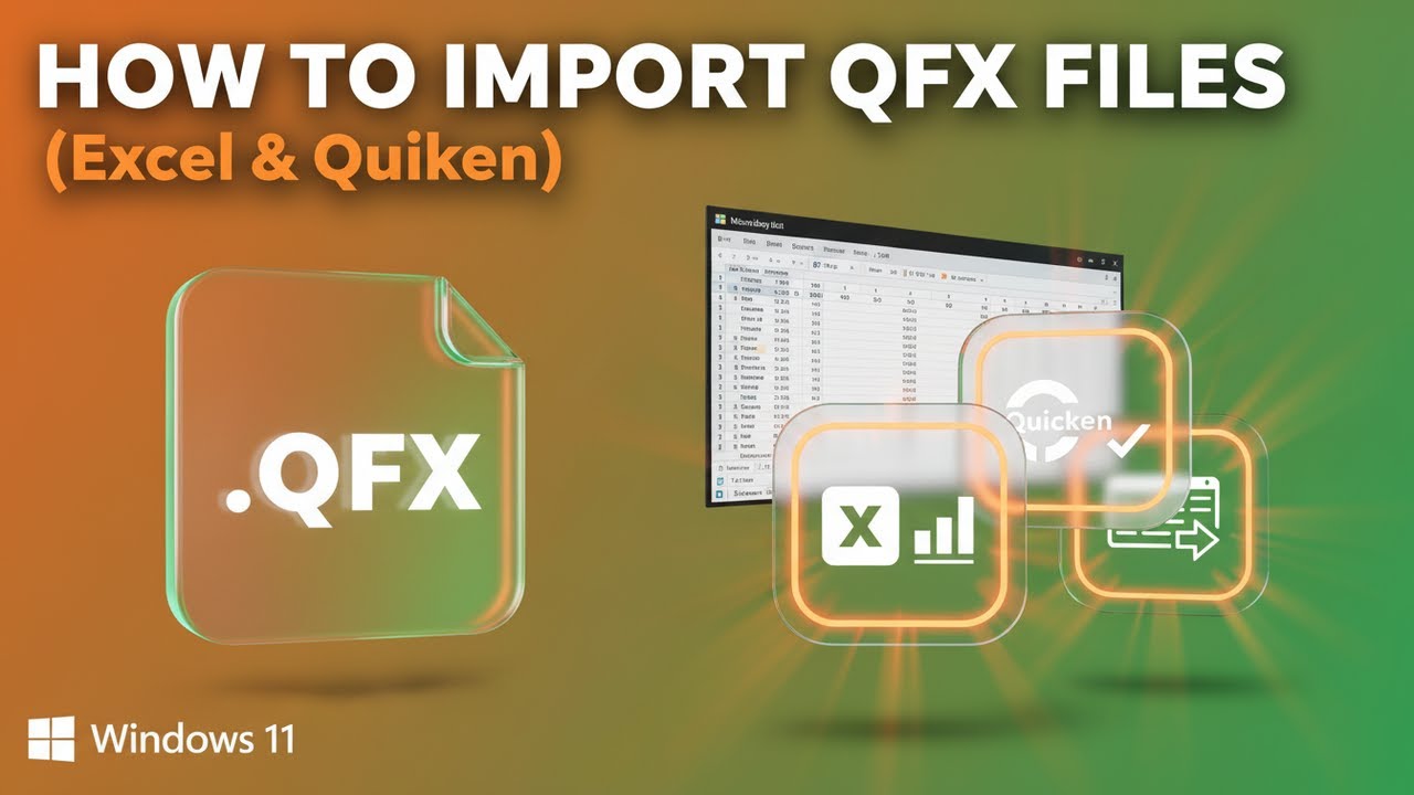How to Import QFX Files (Intuit Quicken) - YouTube
