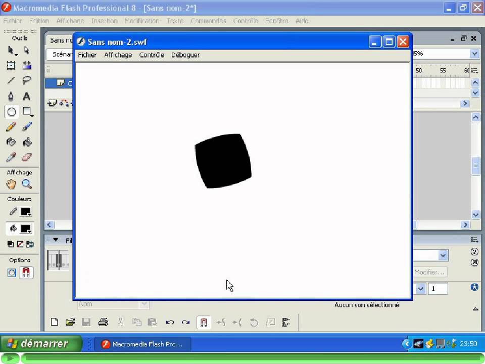 Cours Adobe Flash : créer une interpolation de forme - Ateliernumerique ...