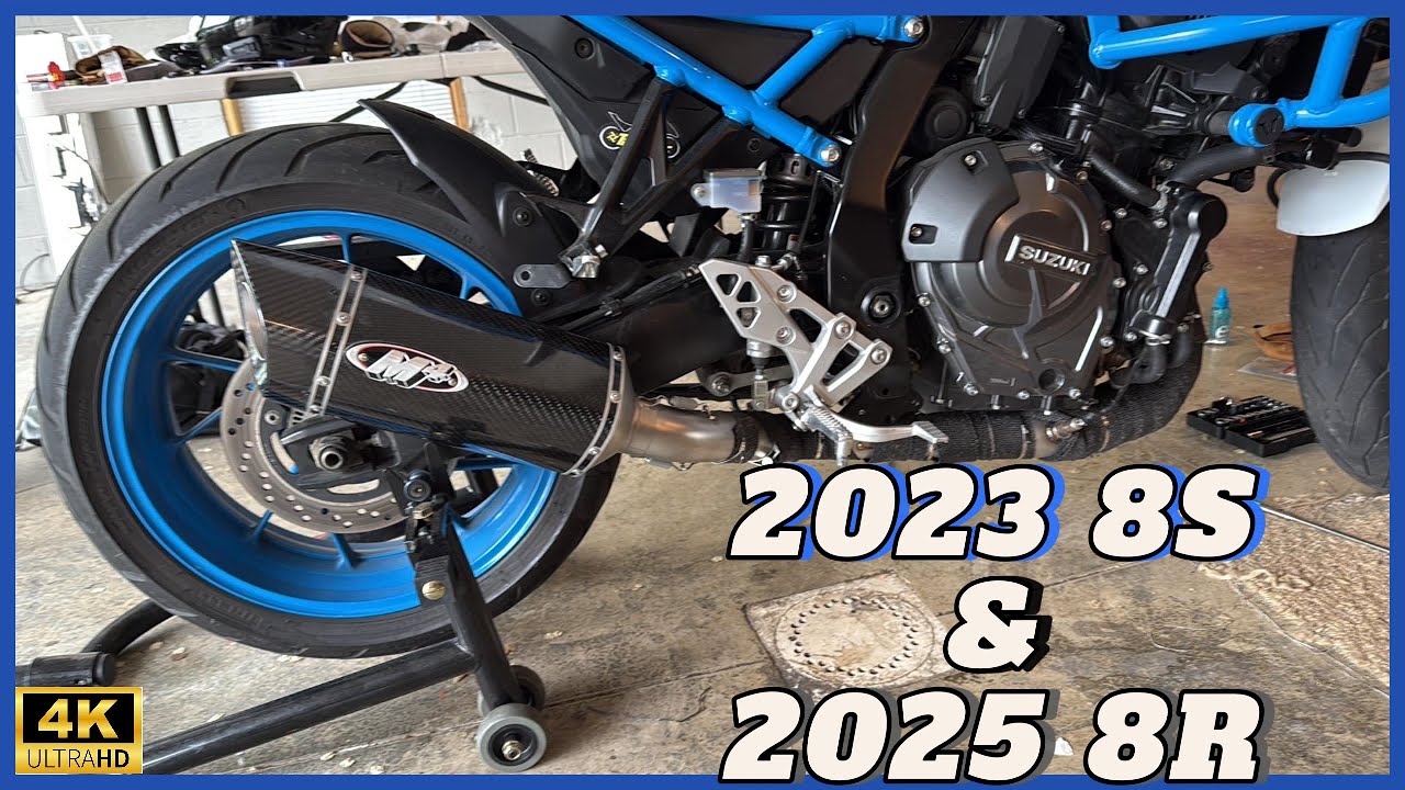 Suzuki GSX8S/8R Exhaust install & First Ride - YouTube