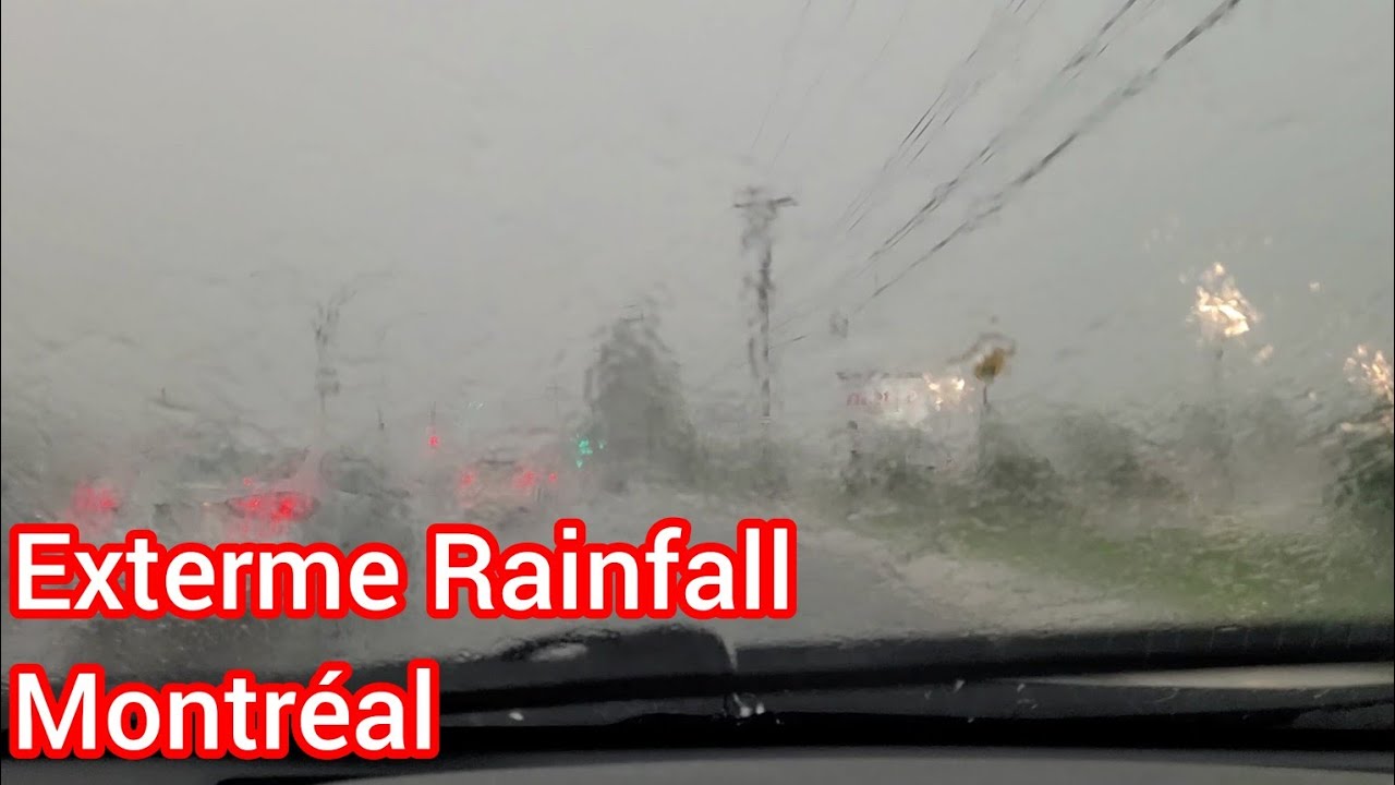 Extreme Heavy Rainfall in Montréal 13th July 2023 #montreal #rain # ...