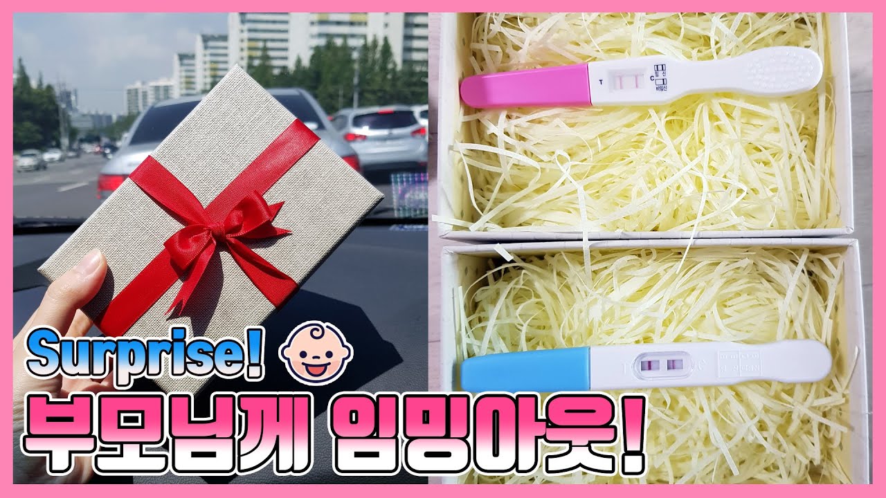 임신vlog 양가 부모님께 임밍아웃 서프라이즈 임밍아웃 임신 소식 알리기 Youtube
