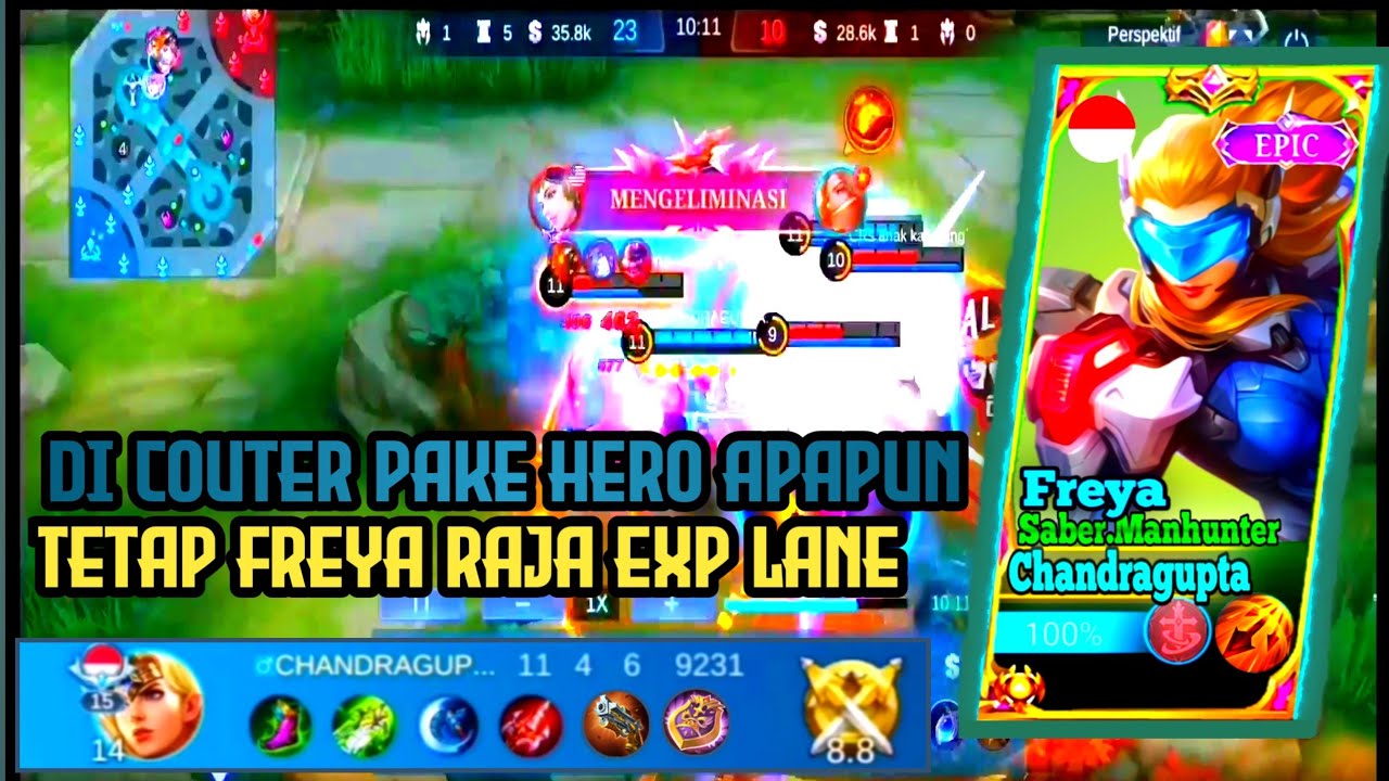 11KILL POIN8.8 RAJA EXP LANE BUILD FREYA TERSAKIT 2023 SEASON TERBARU ...