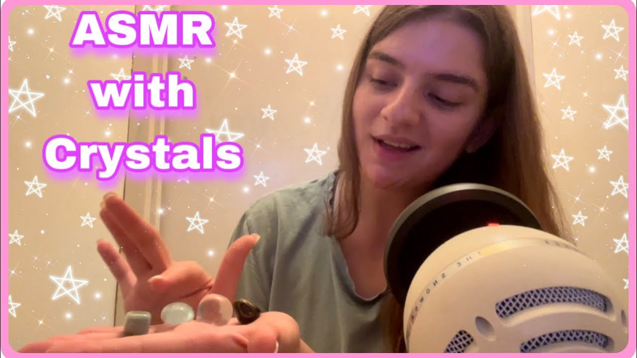 Lofi ASMR with Crystals | Soft spoken whispers, hand movements, tapping, tracing, personal ...