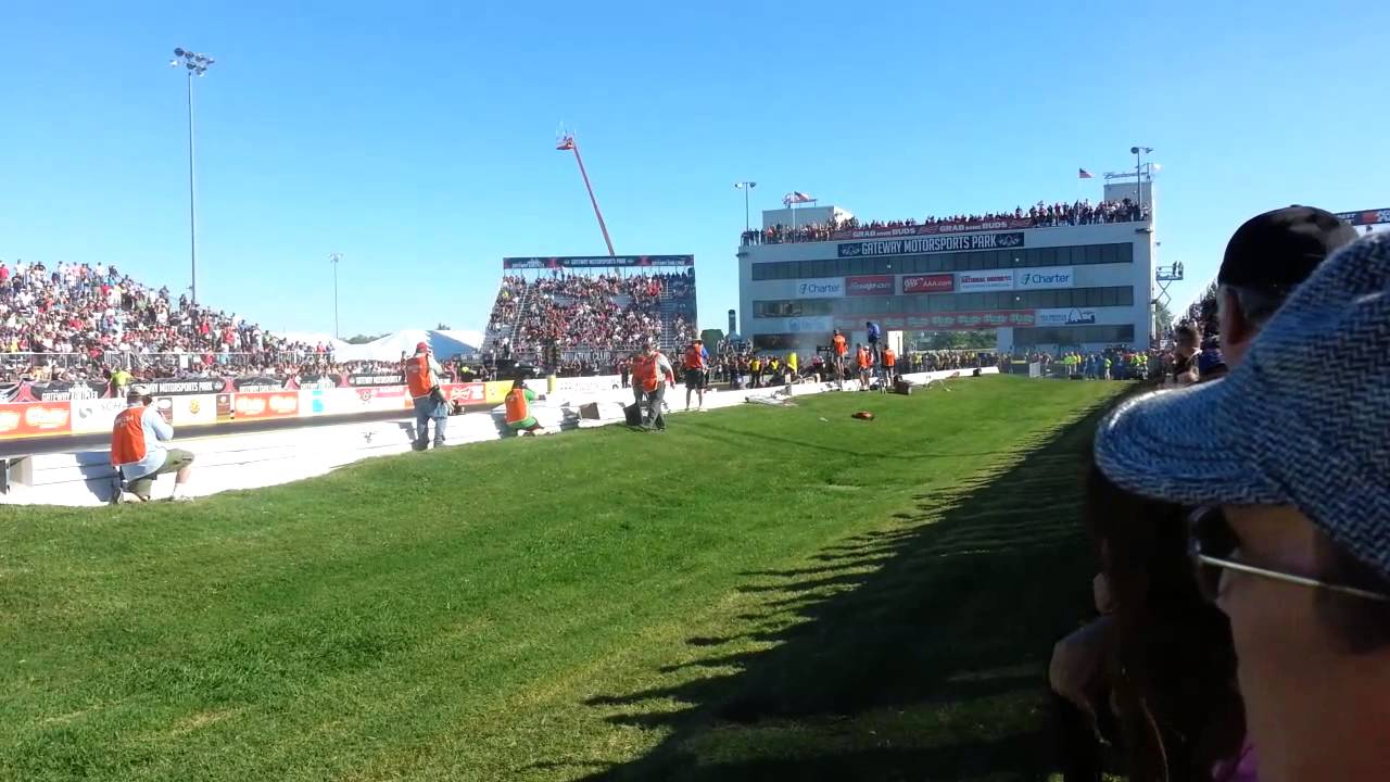 NHRA Top Fuel Dragsters at Gateway Raceway St. Louis 9/29/2013 - YouTube