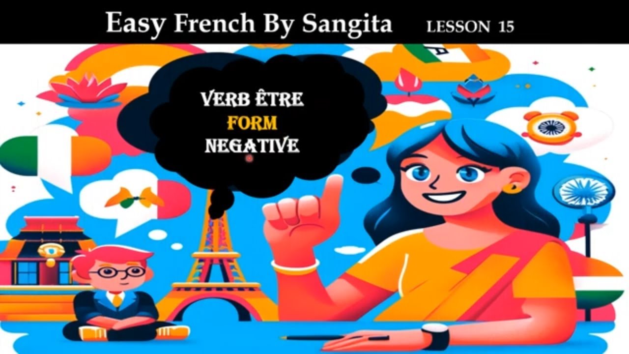 Verb être form negative//French #être Negative//Etre Pronunciation ...