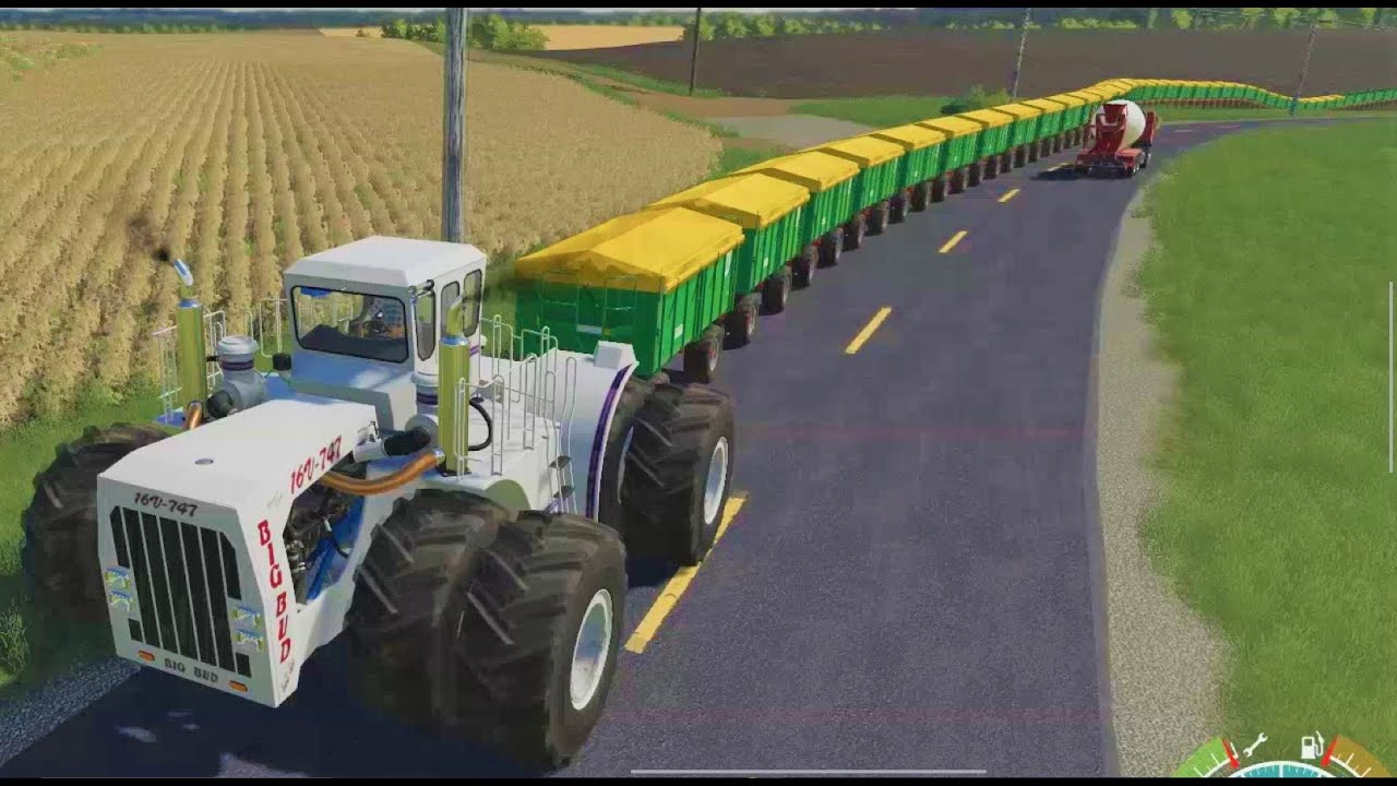 Farming Simulator 2019 - Longest Road Train Trailer - YouTube
