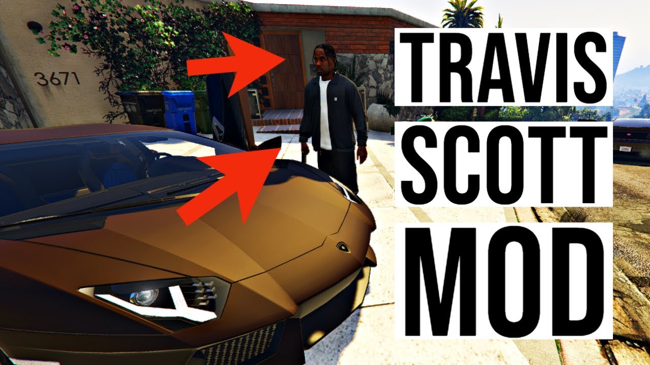 TRAVIS SCOTT MOD IN GTA 5 2020 | How to replace Frankin with Travis ...