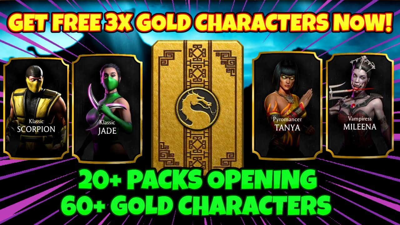 MK Mobile. Get Your FREE 3x GOLD Characters Now. I Opened 20+ Packs Got ...