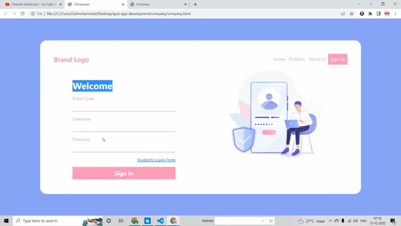 P 1 Quiz App Development Html Css Javascript In Hindi Step By 2196