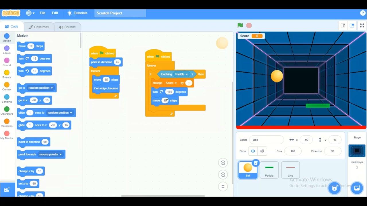 Scratch Lesson 14(pinball game) - YouTube