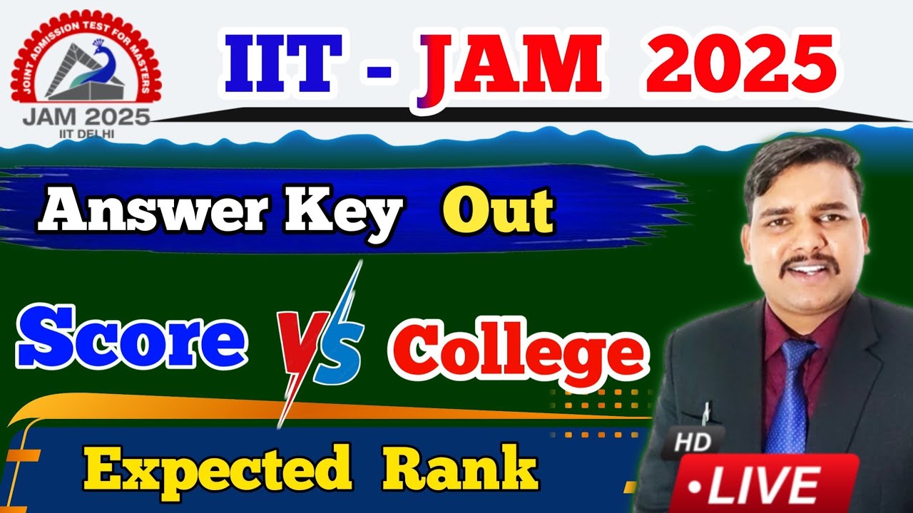 Score vs rank of iit jam 2025 | iit jam cut off 2025 by pk sir ...