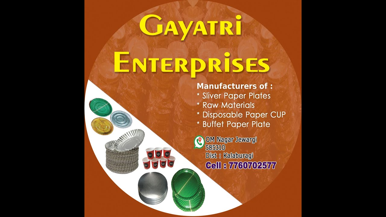 Gayatri Enterprises Manufacturers of : Disposal Paper Plates, Raw ...