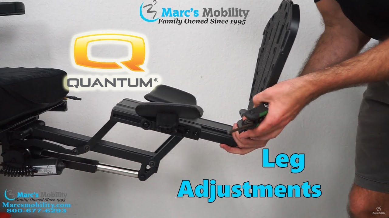 How to Adjust the Legs on a Quantum Powerchair - Move the Foot Plate ...
