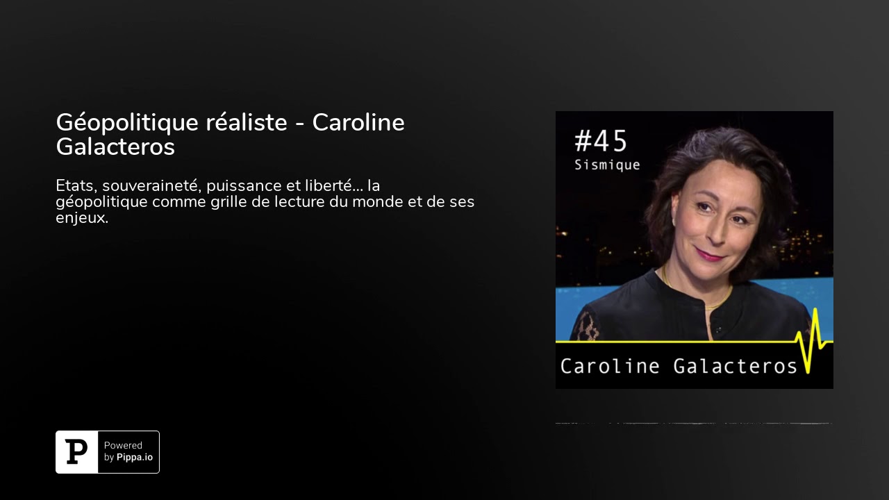 Géopolitique réaliste - Caroline Galacteros - YouTube