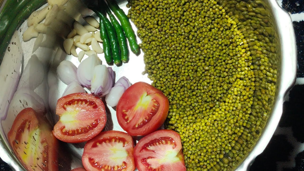 Easy side dish recipe/How to make easy and tasty green gram recipe ...