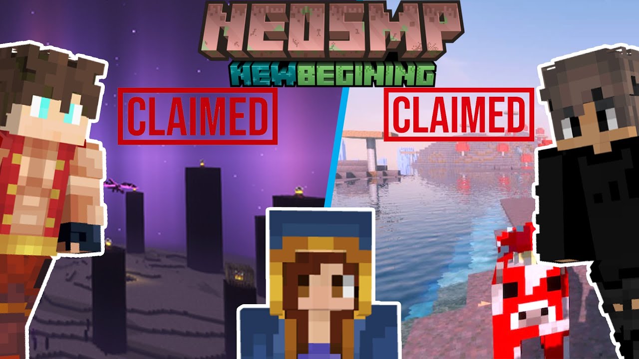 Claimed END and MUSHROOM island | NEO SMP EP 1 - YouTube