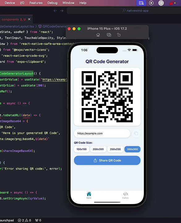 UI QR Code Generator #flutter #reactnative #javascript - YouTube