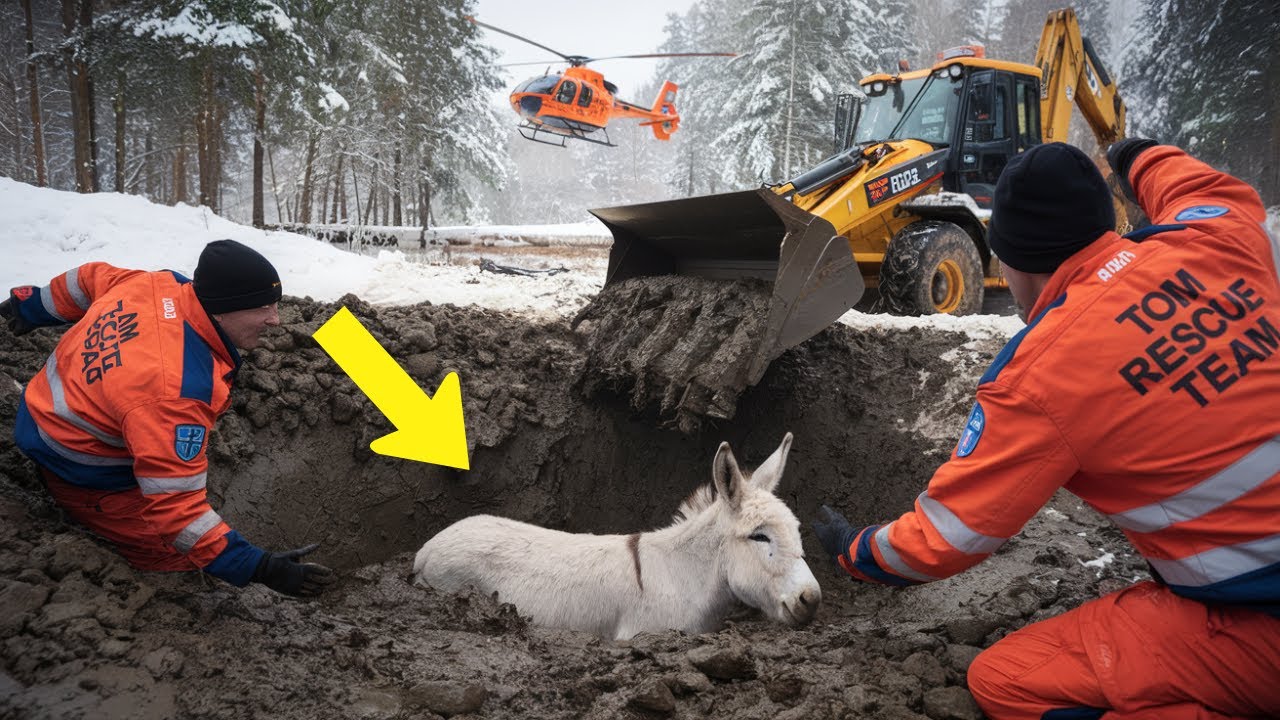 Donkey Saved from Mud Pit | Emotional Rescue Operation - YouTube