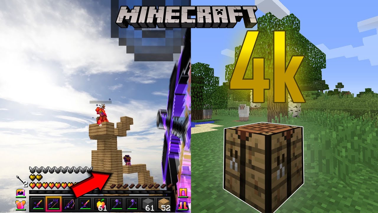 MINECRAFT PVP PERO esta en 4K - YouTube