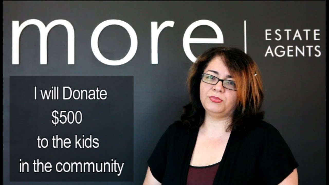 Helen Saba Donates $500 to the community with More Estate Agents - YouTube