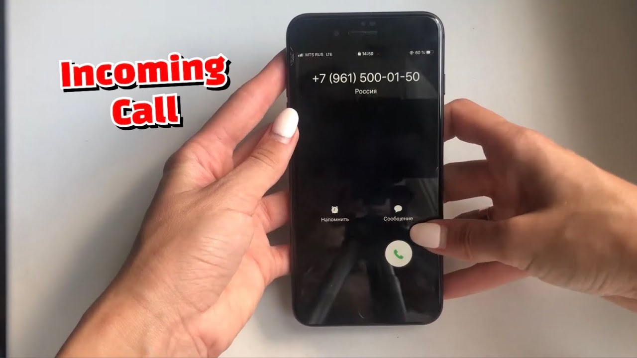 Incoming Call iPhone 8plus - YouTube