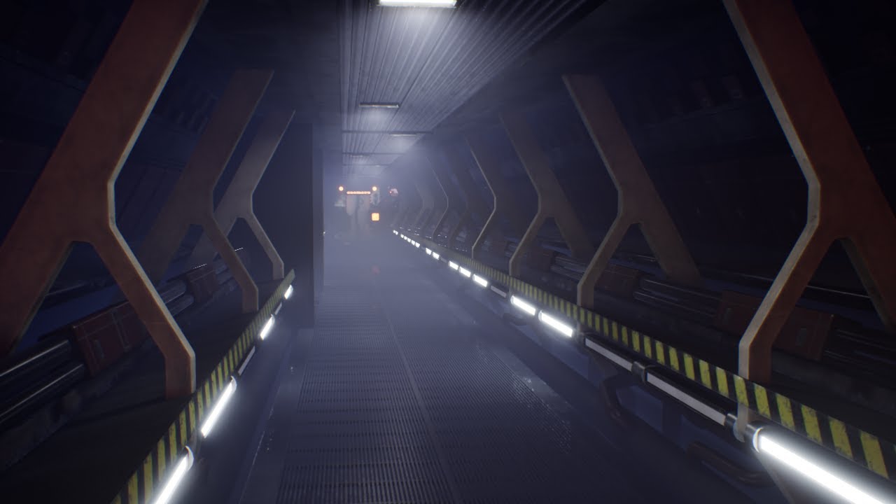 Aliens SciFi Hallway - Student project rendered in Unreal Engine 4 ...
