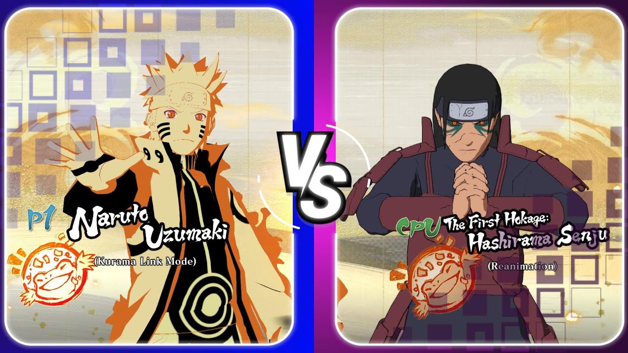 Naruto Uzumaki VS The First Hokage Hashirama Senju( ReAnimation ...
